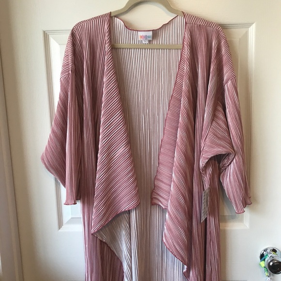 LuLaRoe | Tops | Lularoe Accordion Shirley Sz L Pink White Bnwt | Poshmark